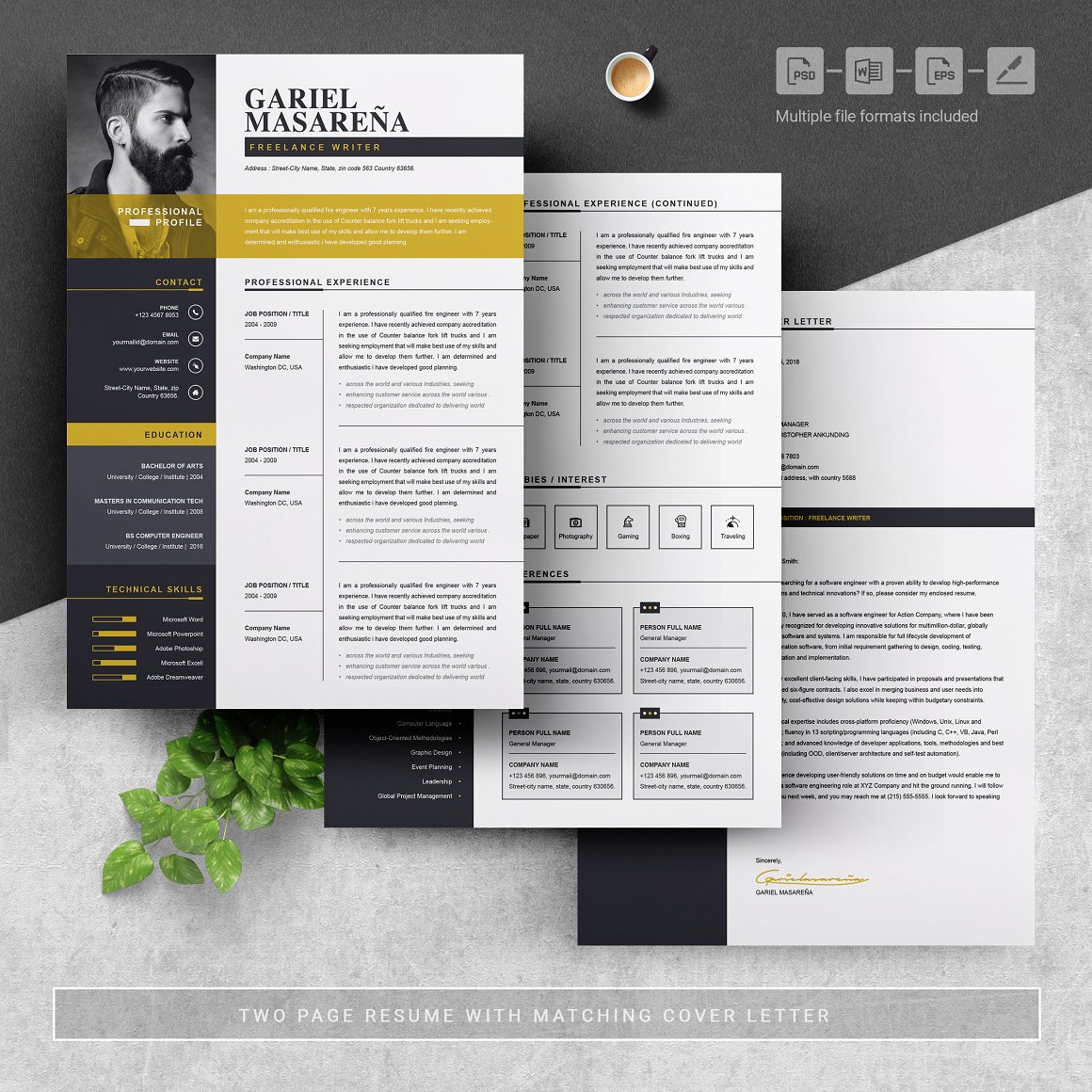 resume_template (3) - UzaWeb ยูซ่าเว็บ : ทำเว็บไซต์ wordpress ออกแบบ ...